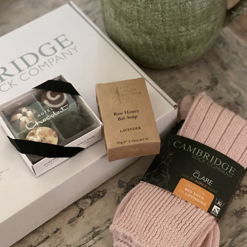 The Clare Alpaca Bed Sock Luxury Gift Box – The Cambridge Sock Company